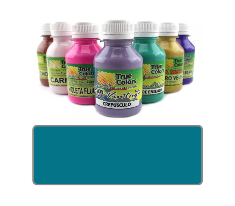 Tintas->PVA->PVA 100ml->Tinta PVA 100ml - 7123 azul colonial